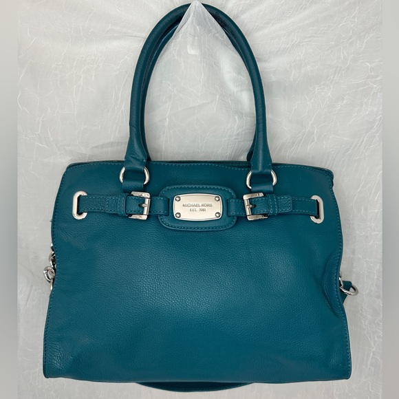 Michael Kors | Bags | Michael Kors Teal Leather Satchel | Poshmark